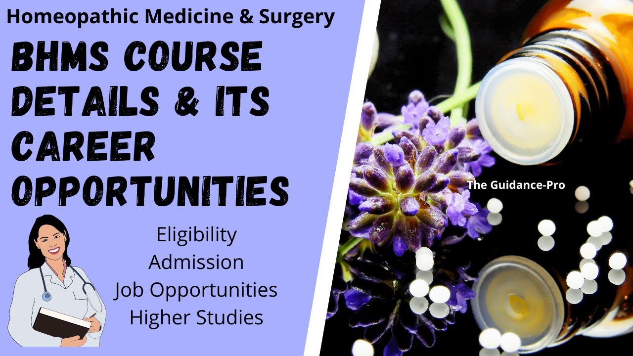 BHMS Course and it's Career Options | Higher Studies - YouTube