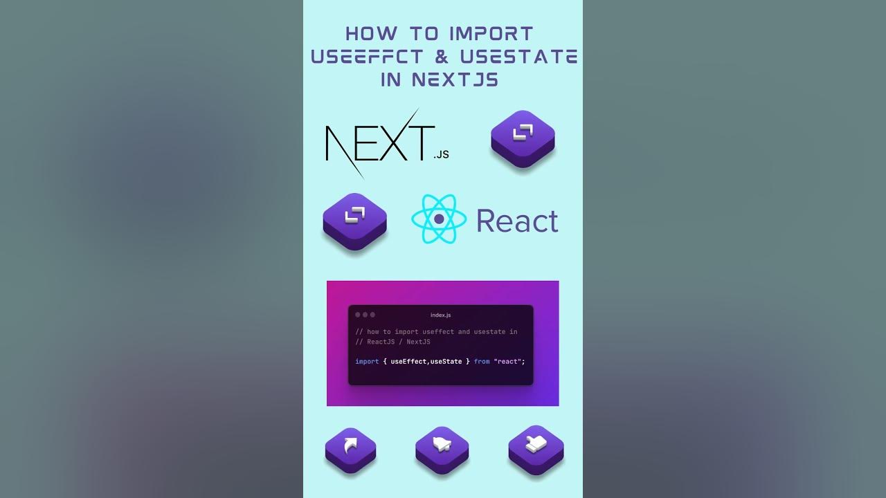 Importing Useeffect And Usestate In Reactjs And Nextjs Shorts Nextjs Reactjs Tutorial