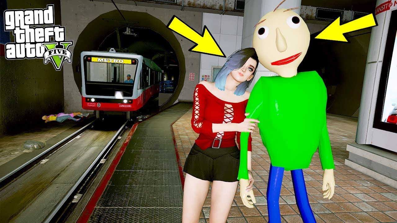 BALDİ METRODAKİ GÜZEL KIZI SEVGİLİN YAP GÖREVİ! - GTA 5 - YouTube
