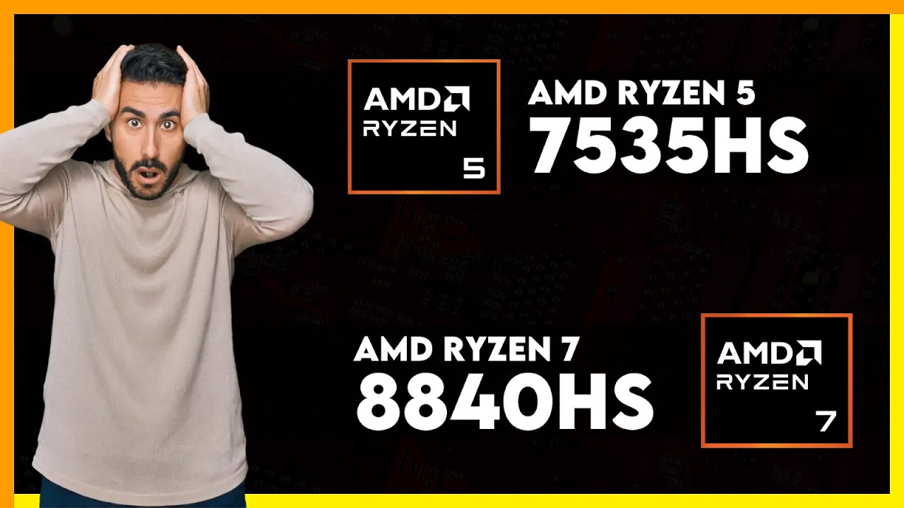 AMD Ryzen 5 7535HS vs AMD Ryzen 7 8840HS Comparison - YouTube