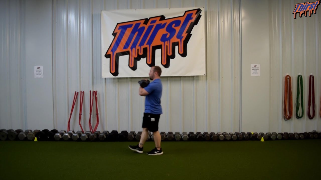 Double KB Front Rack Carry - THIRSTgym.com - YouTube