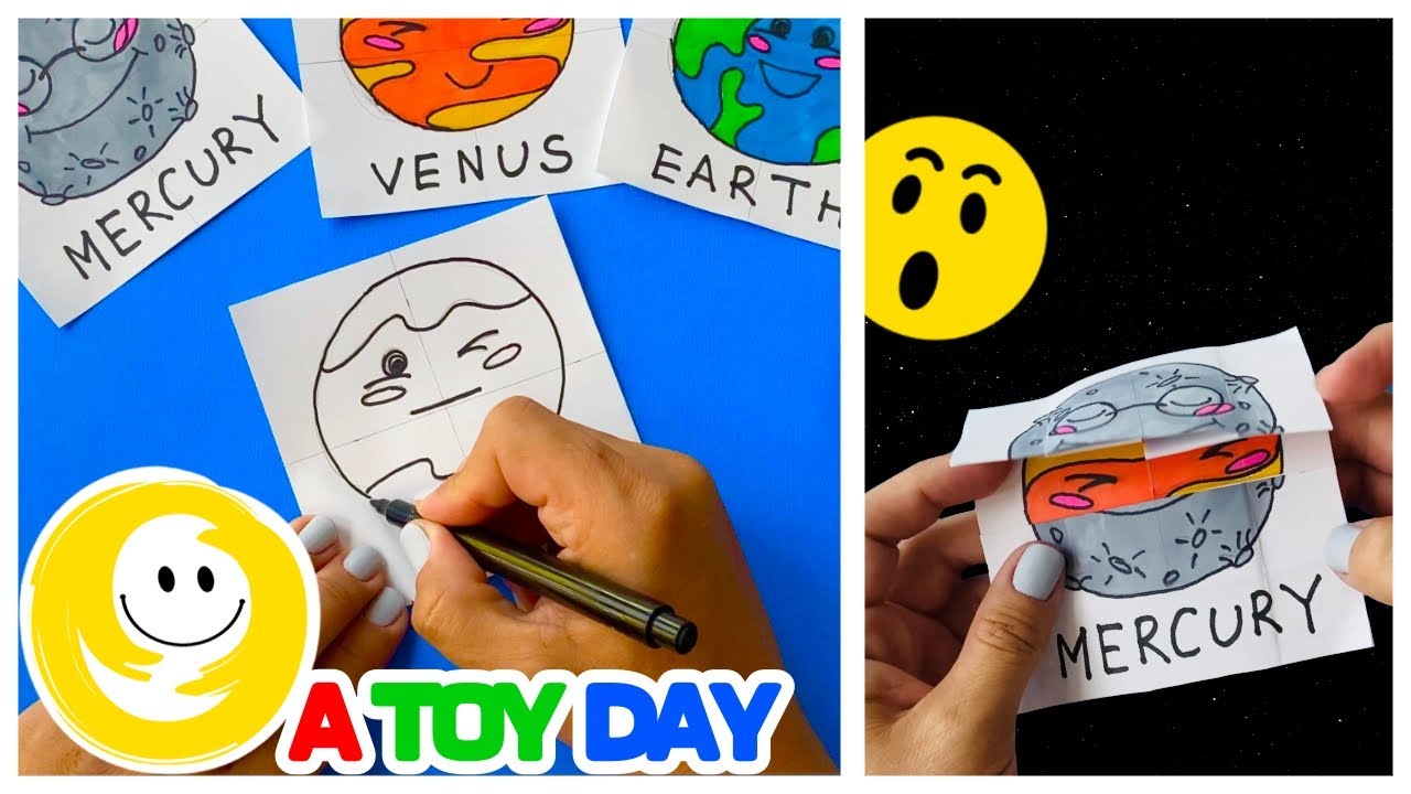 DIY Endless Card Part 1 | Planets | How to draw solar system planets ...