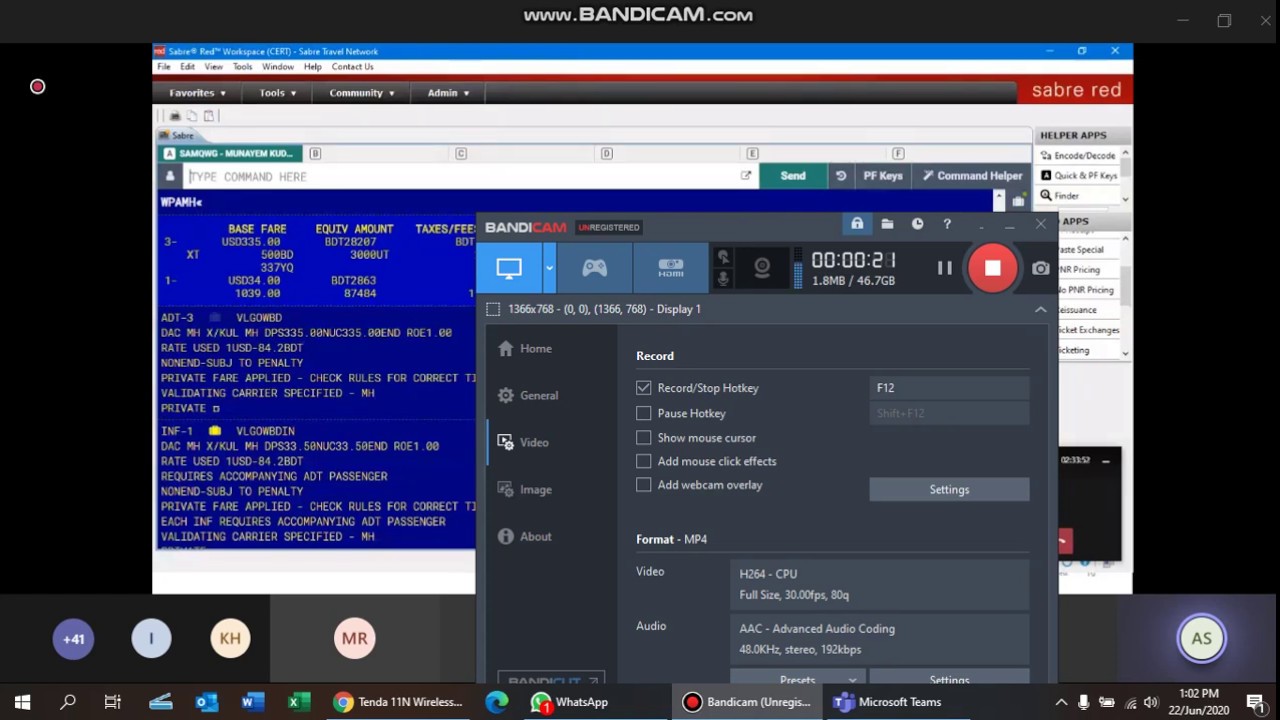 Sabre Training Fare pricing with Reissue Online Class 22 June 2020 ...