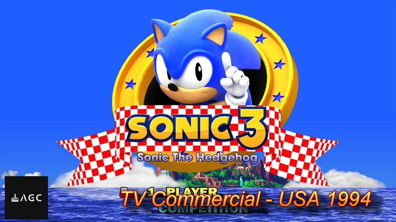 TV Commercial Retro Gamer - Sonic the Hedgehog 3 - USA 1994 | Game ...