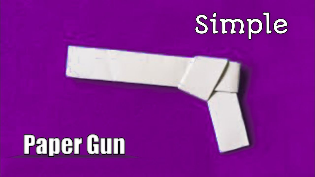 Gun Paper craft /Easy and simple to make this paper gun 🥰 / 90s kids ...