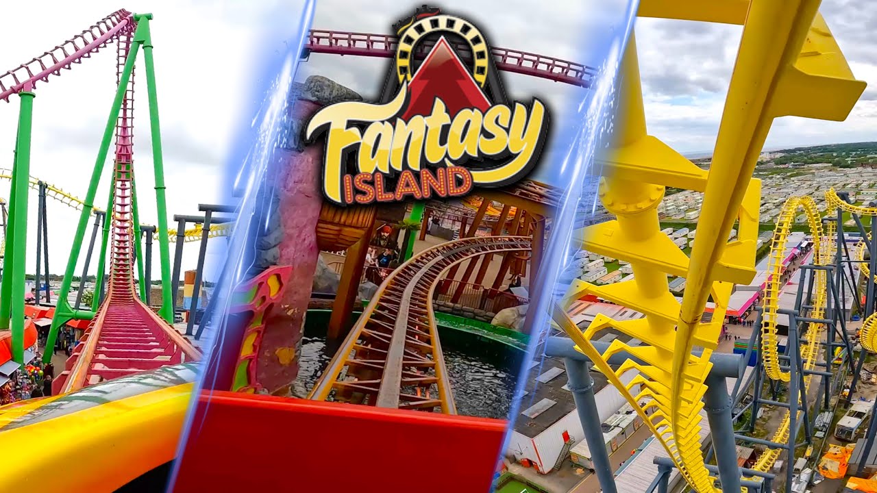 All Roller Coasters at Fantasy Island 🇬🇧 - YouTube