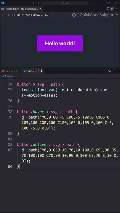 Day 1 🥳 Css Rubber Button Animation Coding Websitedevelopment Cssbutton Css Youtube