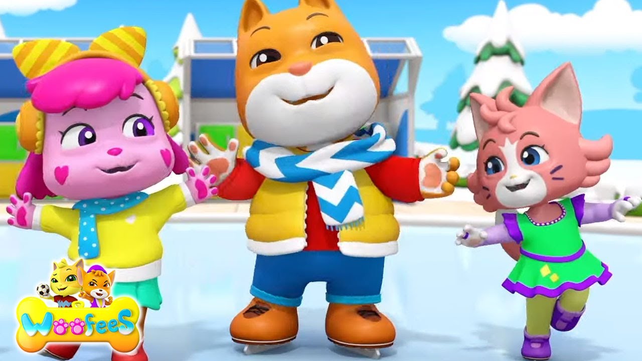 Sumayaw sa Yelo Masayang Cartoon para sa Mga Bata mula sa Woofees - YouTube