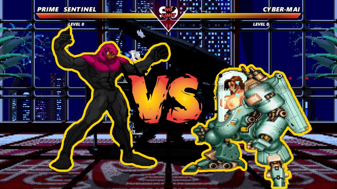 PRIME SENTINEL vs CYBER MAI - Mugen Battle Request (Rematch) - YouTube