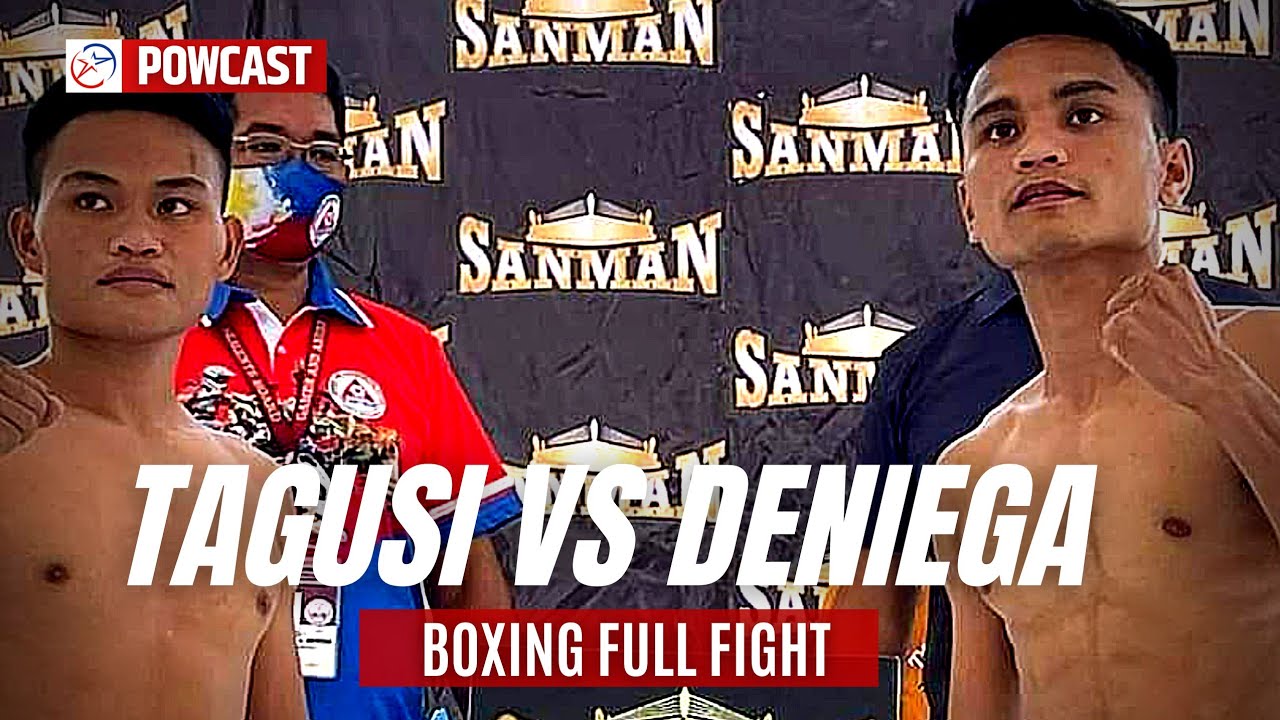 RV Deniega vs Jovanie Tagusi Boxing Full fight | SANMAN PROMOTIONS ...