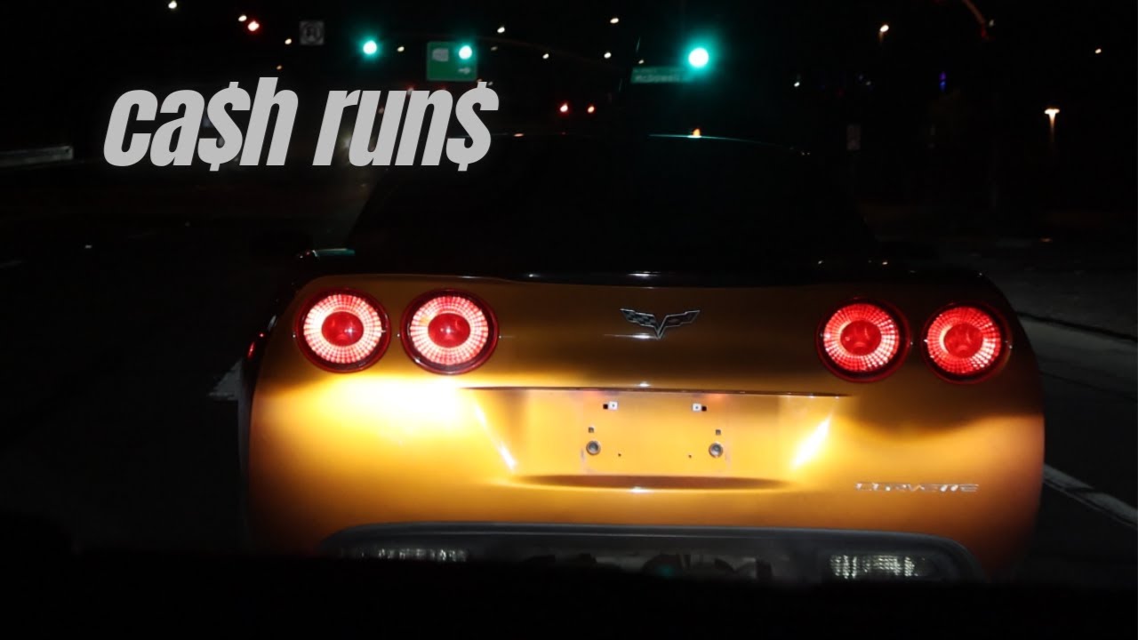 corvette c6 vs mustang gt + hellcat vs c6 zo6 (cash runs$) - YouTube