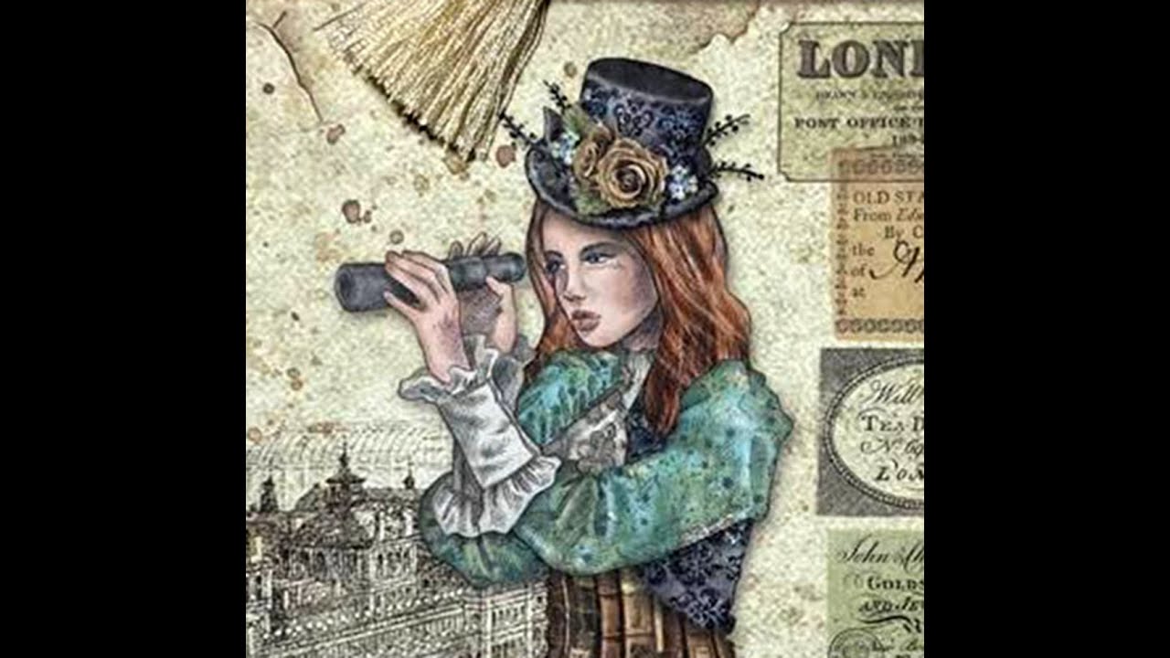 Lady Vagabond mini folio Stamperia - YouTube
