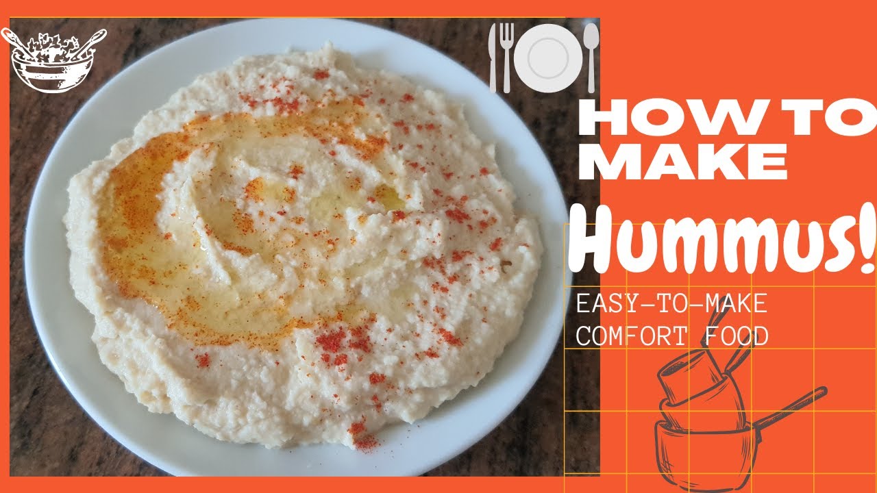 How to make hummus Arabic style | chickpea dip hummus | hummus without ...