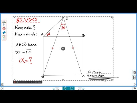 82 . VİDEO  :KAREDE AÇI.