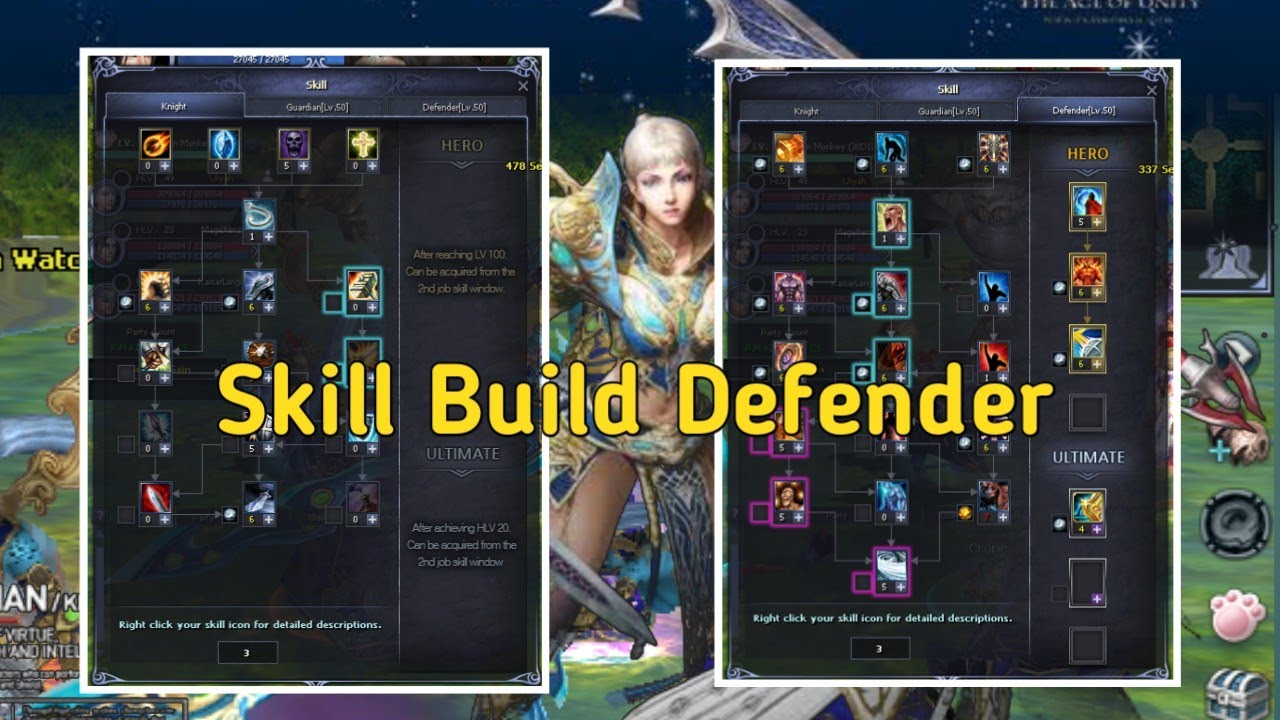 Skill build human defender | Rohan Eternal Vengeance - YouTube