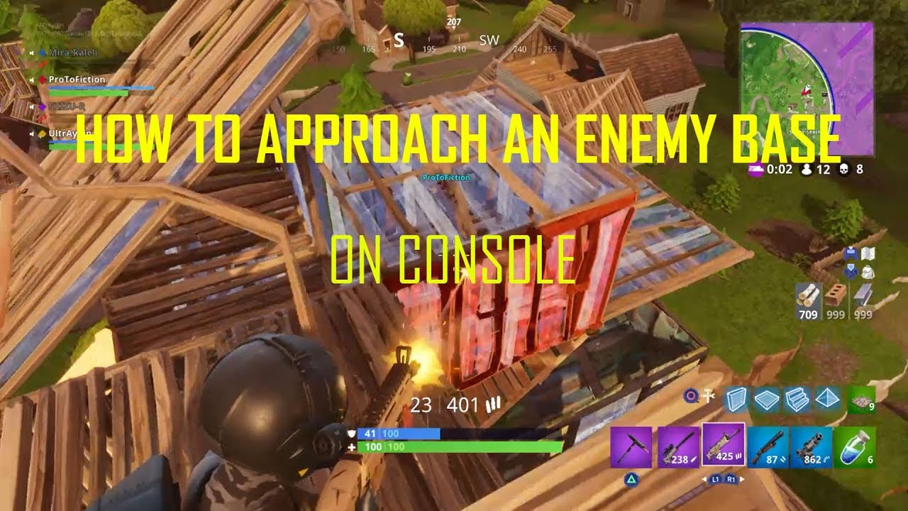 HOW TO APPROACH AN ENEMY BASE - Fortnite Battle Royale - YouTube