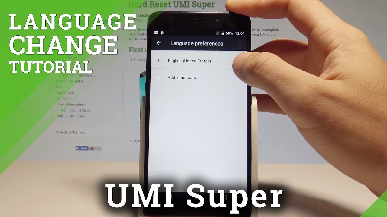 How to Change Language in UMI Super - Language Settings / Set Up System ...