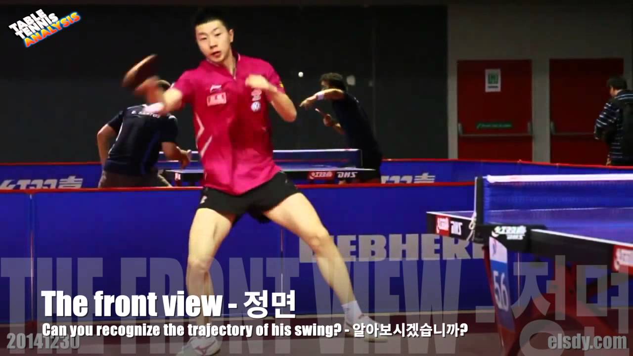 Table Tennis Analysis - 20141230 Drive swing draws clear ellipse. - YouTube