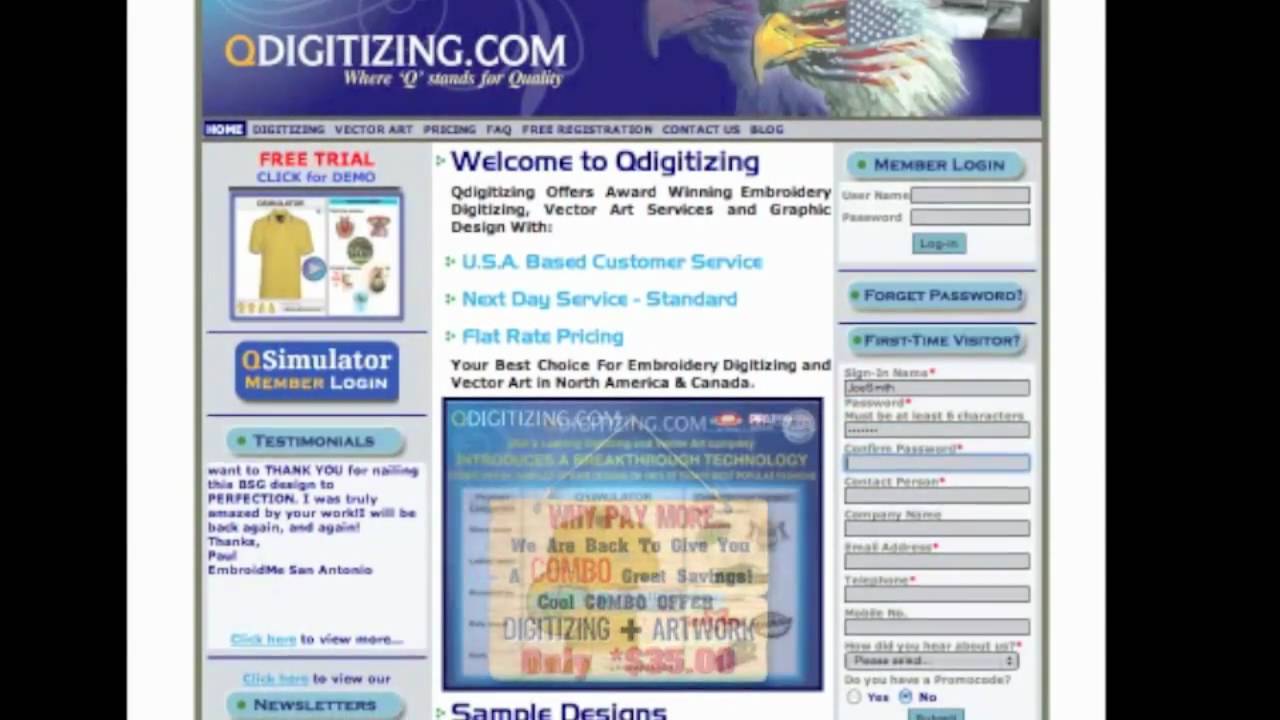 Introducing QDigitizing - Embroidery Digitzing and Vector Art Services. - YouTube