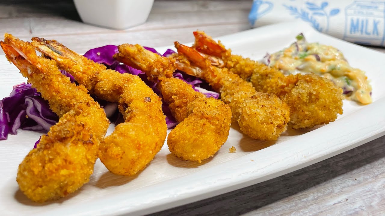 Japanese Fried Shrimp | Crispy Golden Prawns | Ebi Fry | Homemade Prawn ...