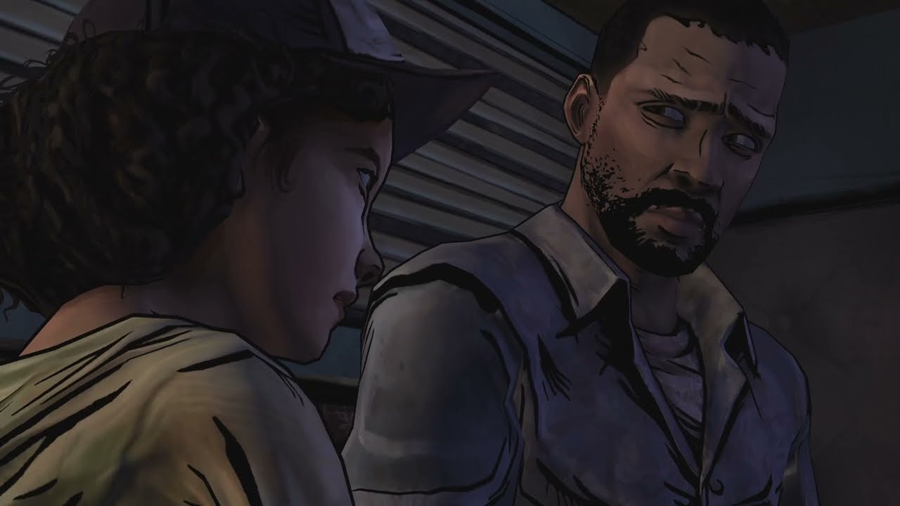 The Walking Dead: Season 2 - Clementine gets a Flashback of Lee - YouTube