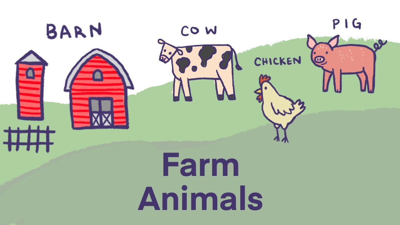 Farm Animal Drawings | Step by Step - YouTube