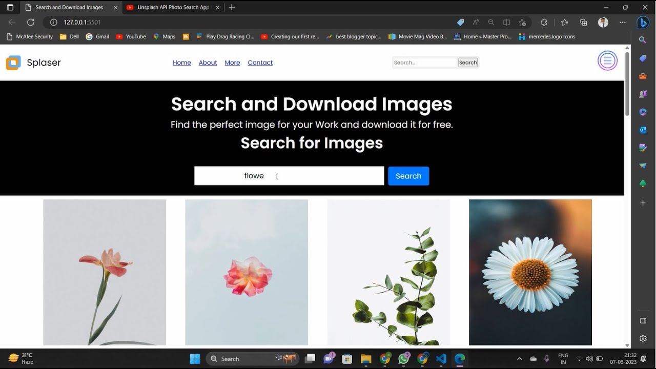 How to Create an Image Search Website using API | Step-by-Step Tutorial ...