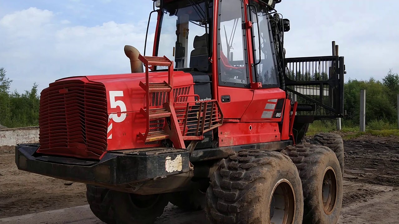 Форвардер Komatsu 865 - YouTube