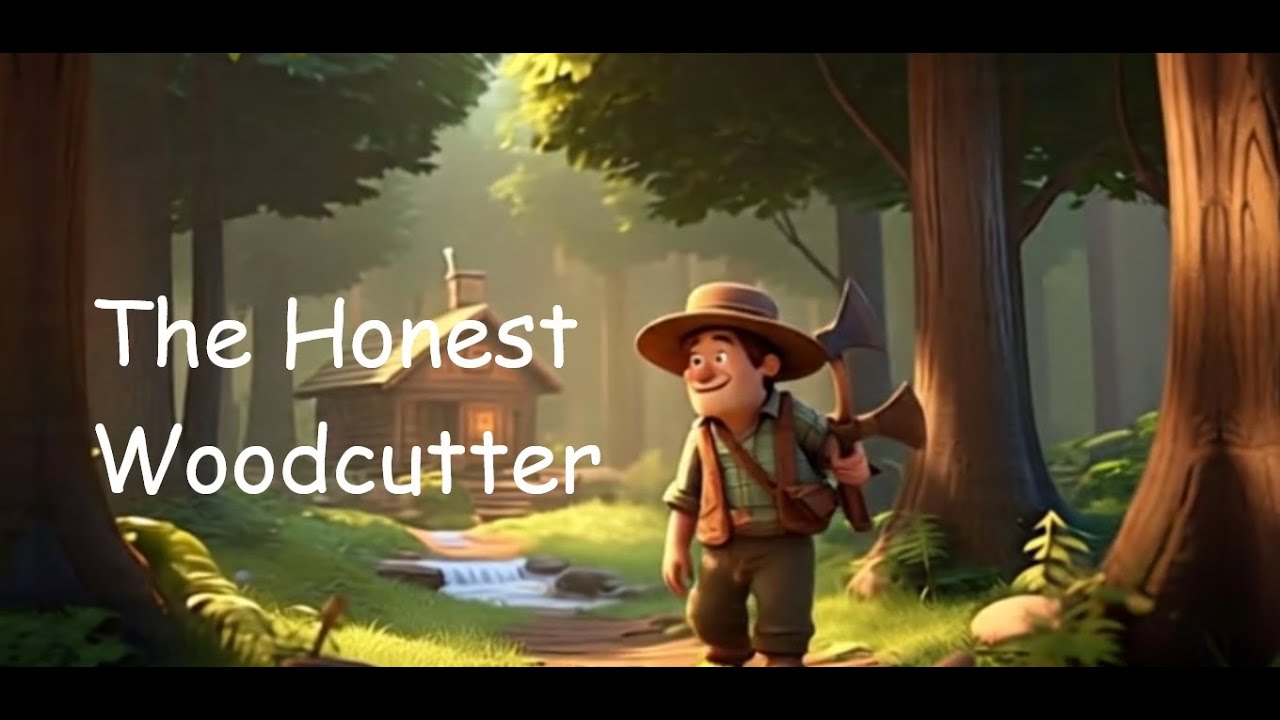 The Honest Woodcutter || Aesop's Fables || Popular Moral Kids Story ...