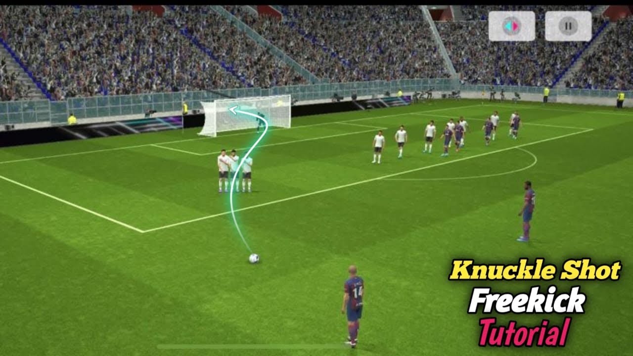 Knuckle Shot Freekick Tutorial Efootball2024 Mobile - YouTube