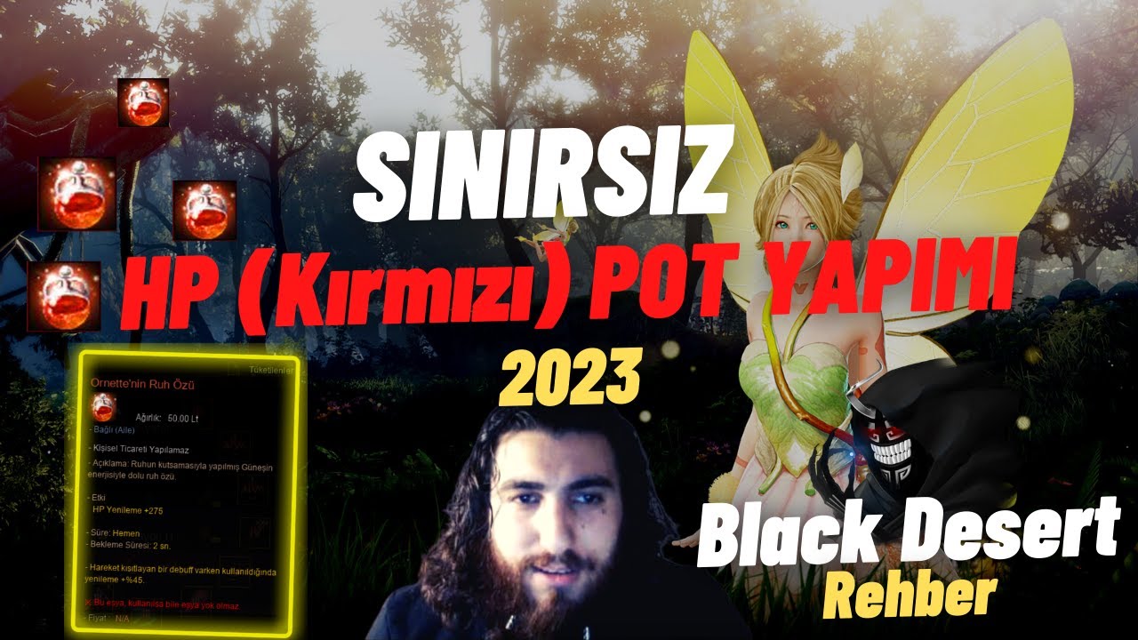 Black Desert Online Sınırsız HP Pot Yapımı | Ornette'nin Ruh Özü ...