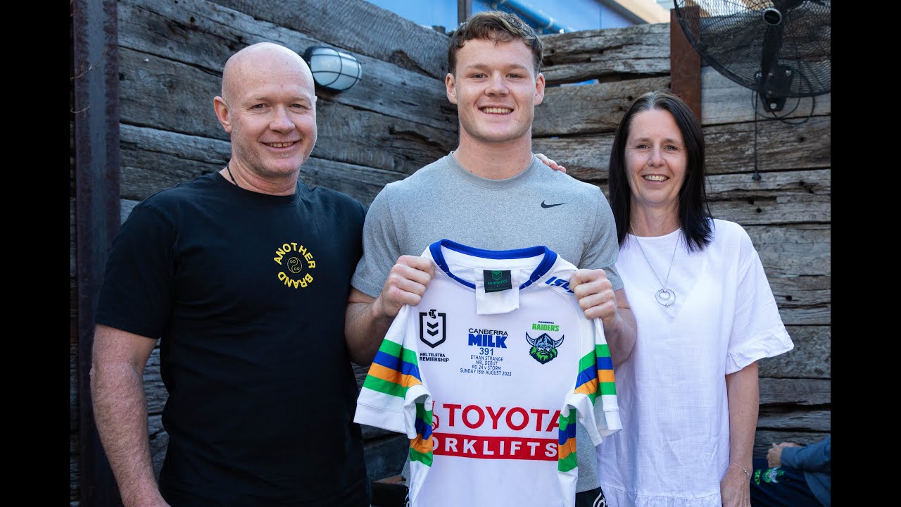 Ethan Strange Debut Jersey Presentation - YouTube