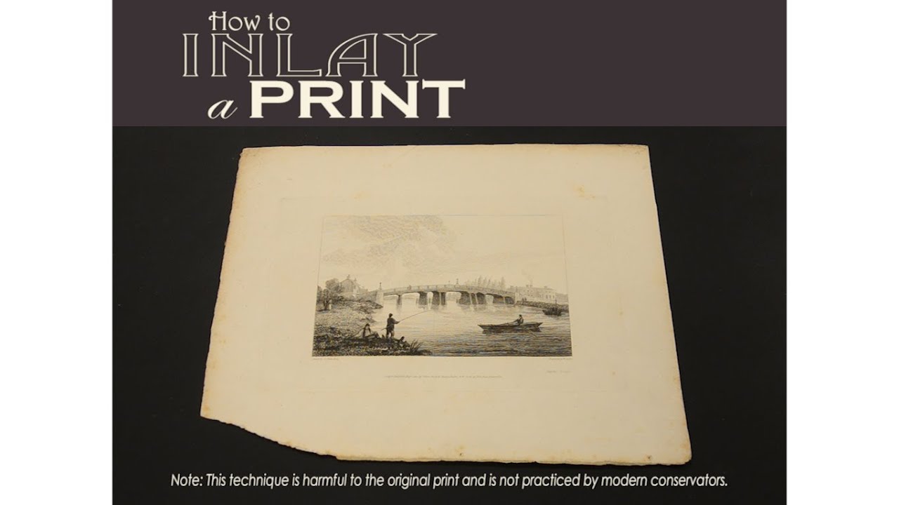 How to Inlay a Print [in-gallery video] (EXHIBITIONS | Illuminated ...