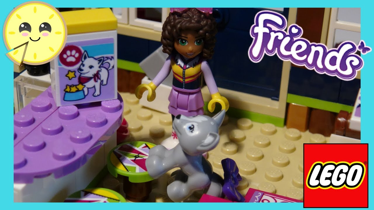 NEW LEGO Friends Snow Resort Chalet Build Play Review- Part 2 - YouTube