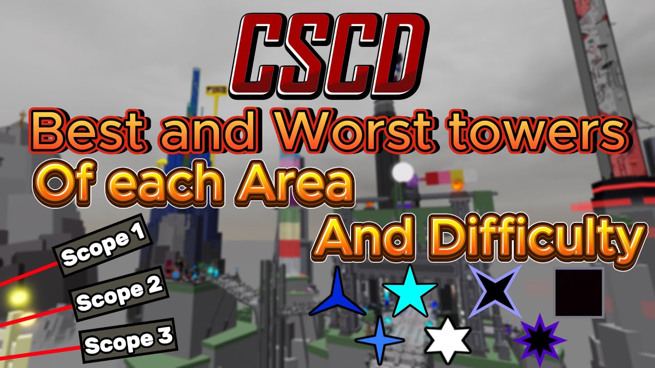 CSCD - Best and Worst Towers of Each Area and Difficulty - YouTube