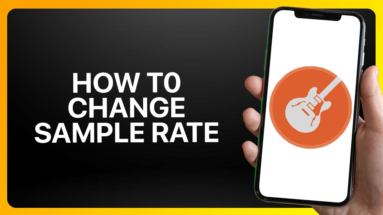 How To Change Sample Rate In GarageBand Tutorial - YouTube