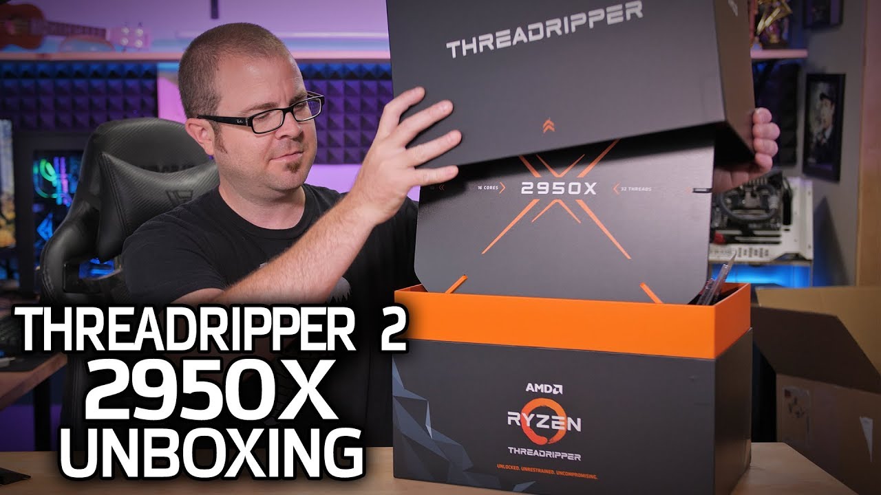 IT'S HERE - Threadripper 2 2950X Reviewer's Kit Unboxing! - YouTube
