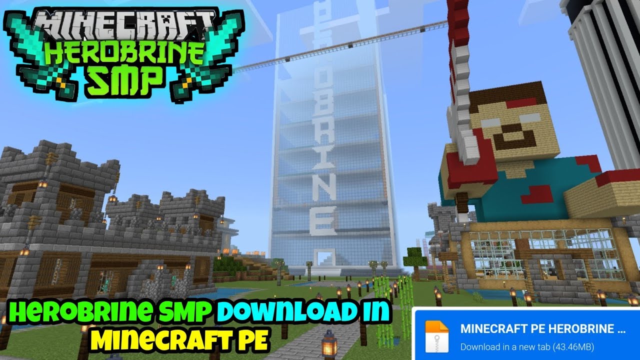 HEROBRINE SMP Map Download In Minecraft Pocket Edition | Fully Updated ...