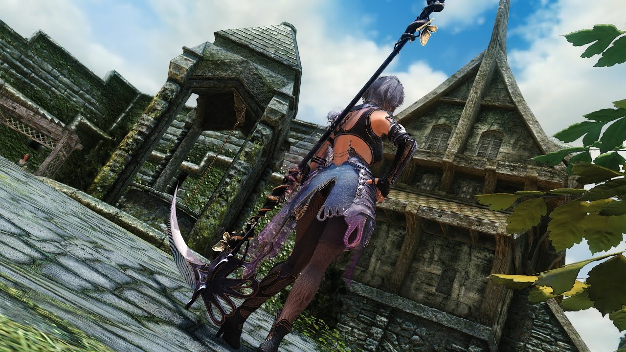 BDOr Sorceress Papillo Outfit Skyrim SE AE - YouTube