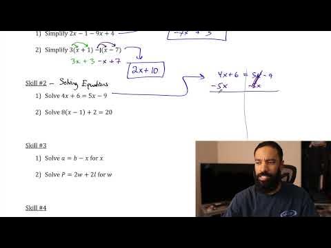 Simplifying Expressions, Solving Equations, Literal Equations ...