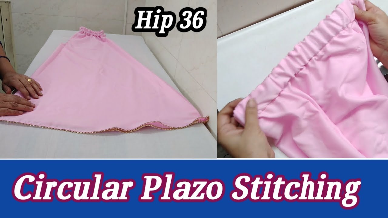 Circular Plazo Stitching Step by Step /Circle palazo Stitching - YouTube