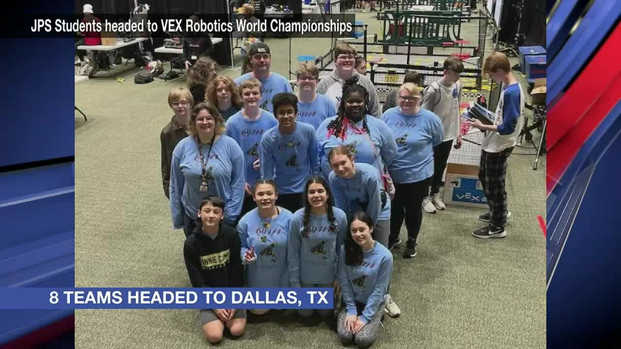 JPS robotics teams headed to world championships - YouTube