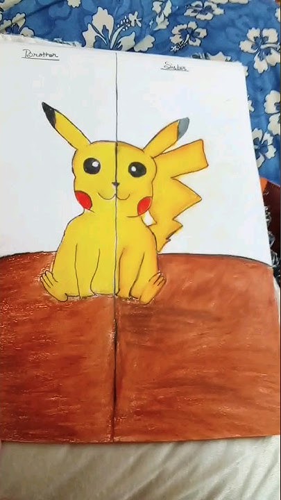 My brother thinks that he draw better than me! - YouTube