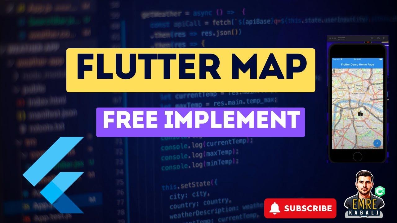 Flutter free map usage - Leaflet - YouTube