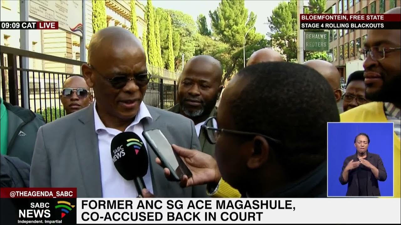 Former ANC SG Ace Magashule, co-accused back in court - YouTube