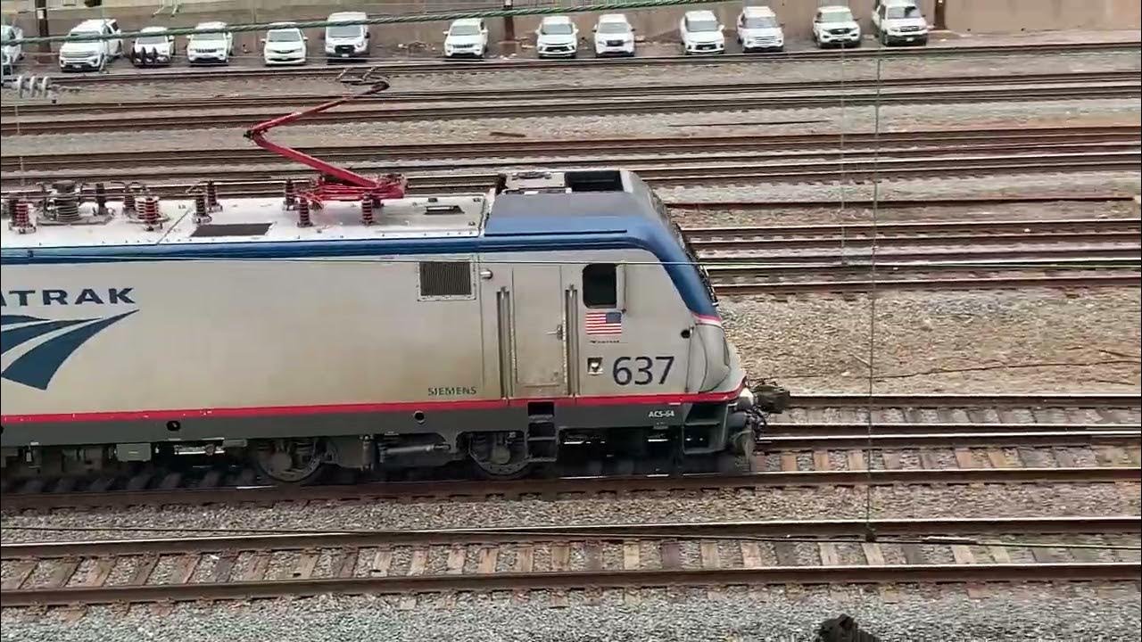 AMTK 637 Backs to Hook up to 42’s Tail End - YouTube