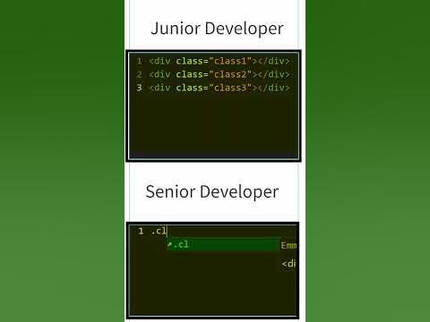 Junior Vs Senior Developer Coding #seniordeveloper #seniorsoftwaredeveloper # ...