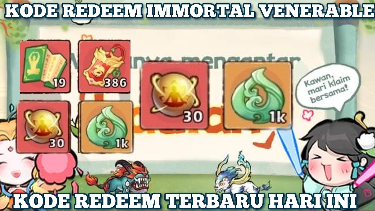 Kode Redeem Immortal Venerable Oktober 2023 ! Gift Code Immortal ...