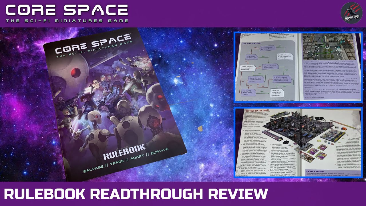 CORE SPACE RULEBOOK REVIEW READ THROUGH - Overview Of The Book Included ...