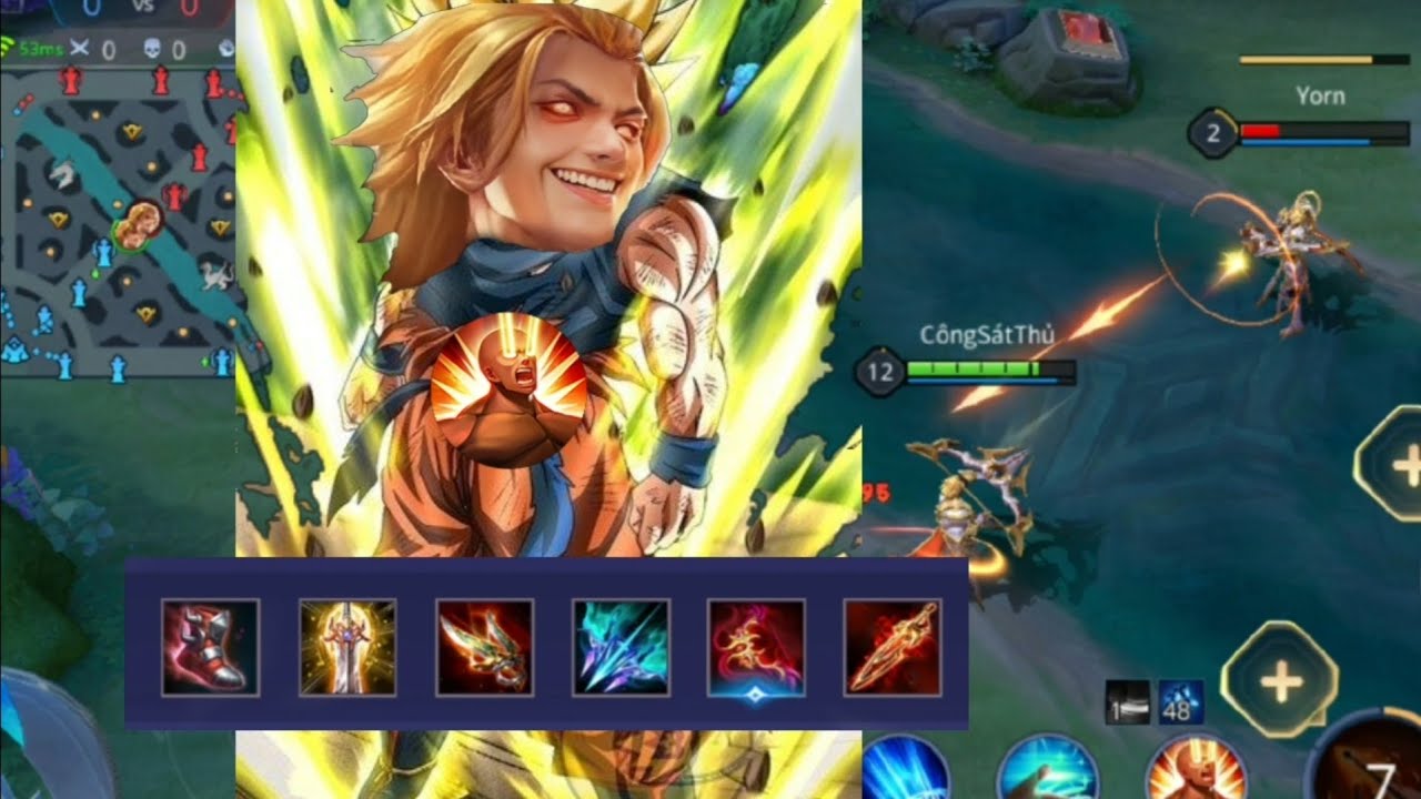 Yorn có gatling và super saiyan - YouTube
